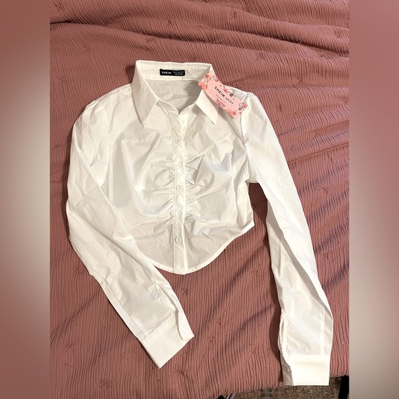 SHEIN | Tops | White Button Down From Shein | Poshmark